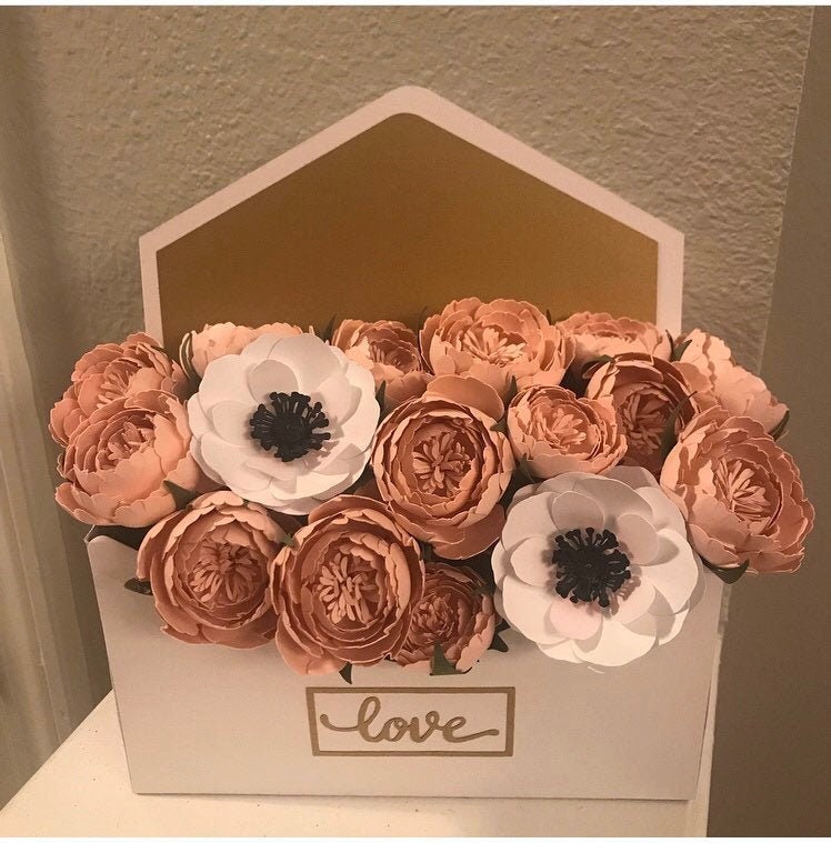 Flower Box Envelope Box - Etsy
