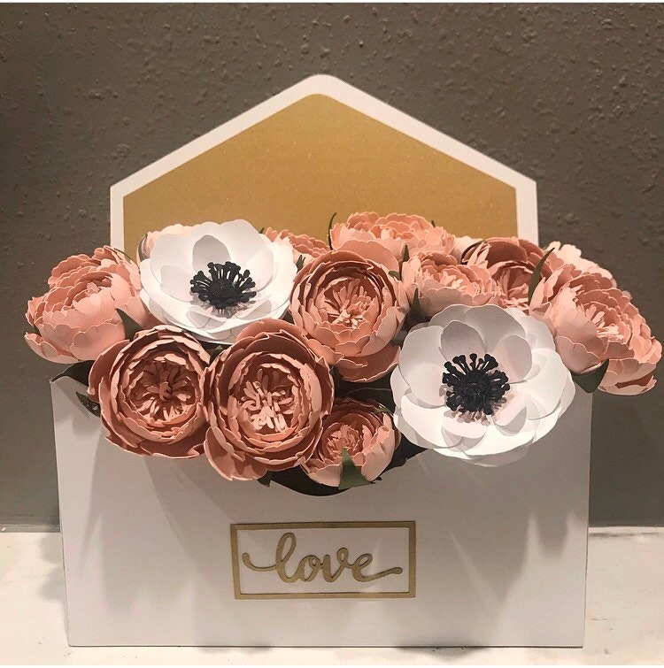 Flower Box Envelope Box - Etsy