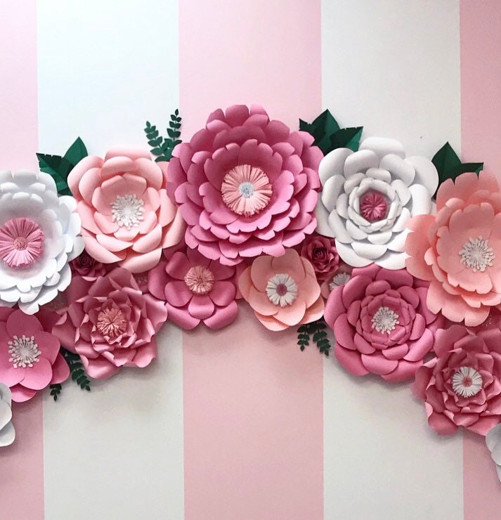 27 Piece Paper Flower Backdrop Princess Theme - Etsy