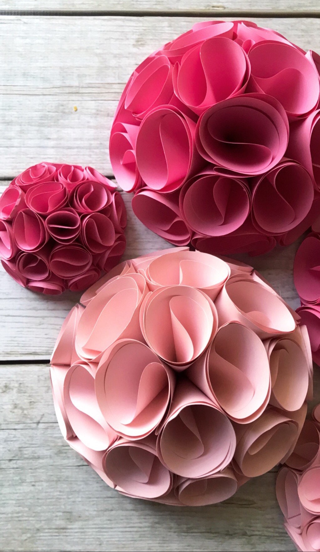 Paper Rosette Balls Rose Balls Kissing Balls Party Decor | Etsy