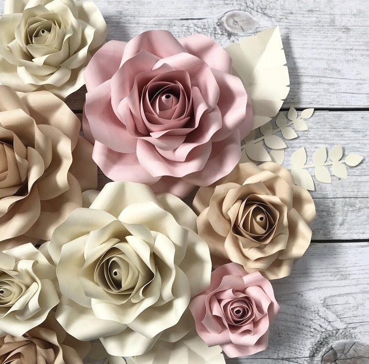 Paper Flower Wall Decor Paper Roses Paper Flowers - Etsy