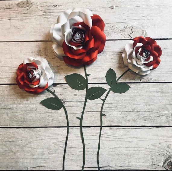 Painting Roses | Two-tone Roses - Paper Roses, Alice in Wonderland ...