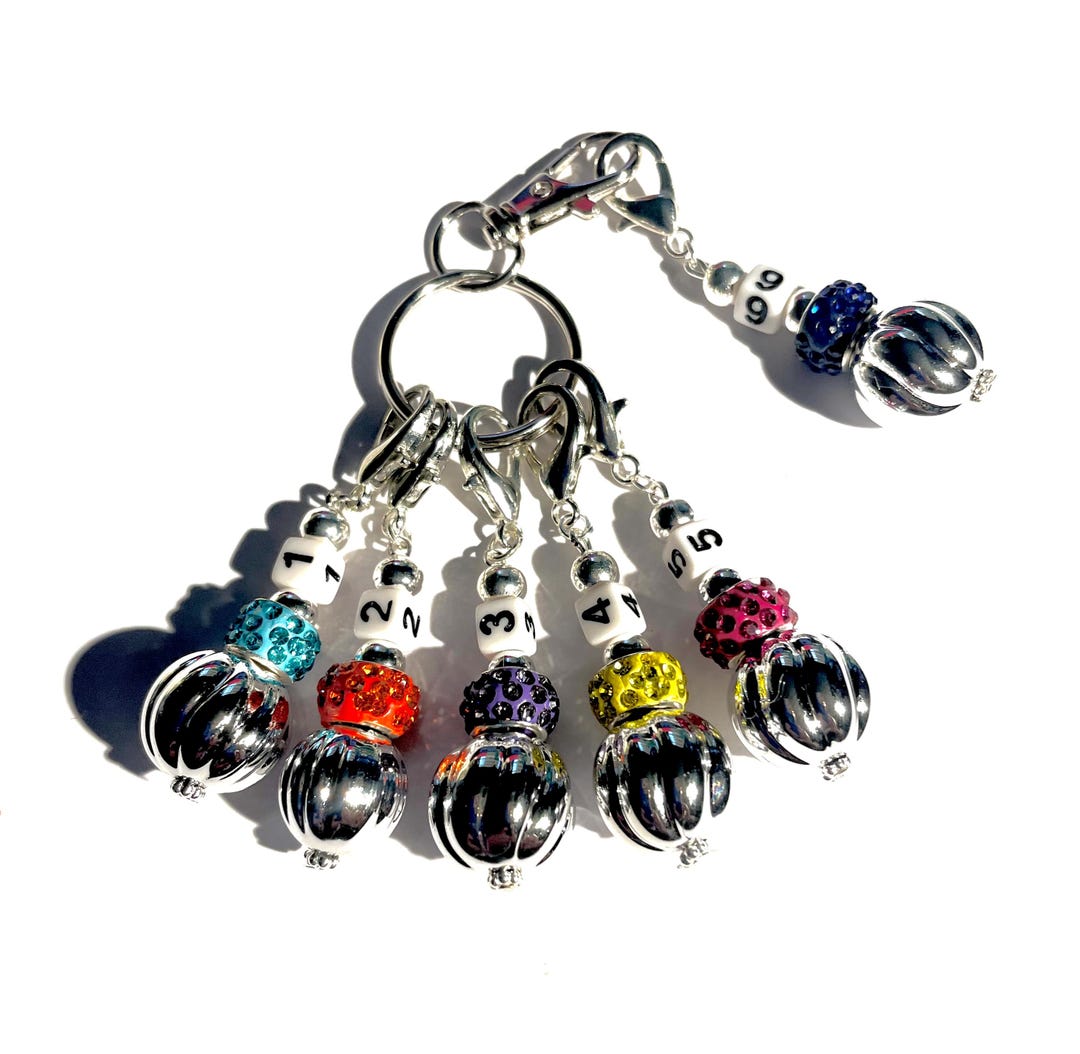 Set of 7 Handmade Crochet Stitch Markers - Etsy