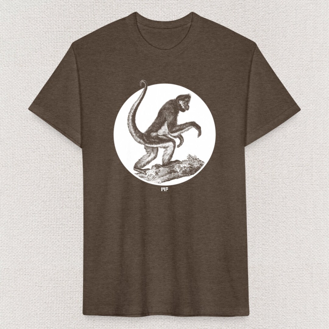 Spider Monkey Shirt, Spider Monkey T-shirt, White, Black, Grey, Coffee ...
