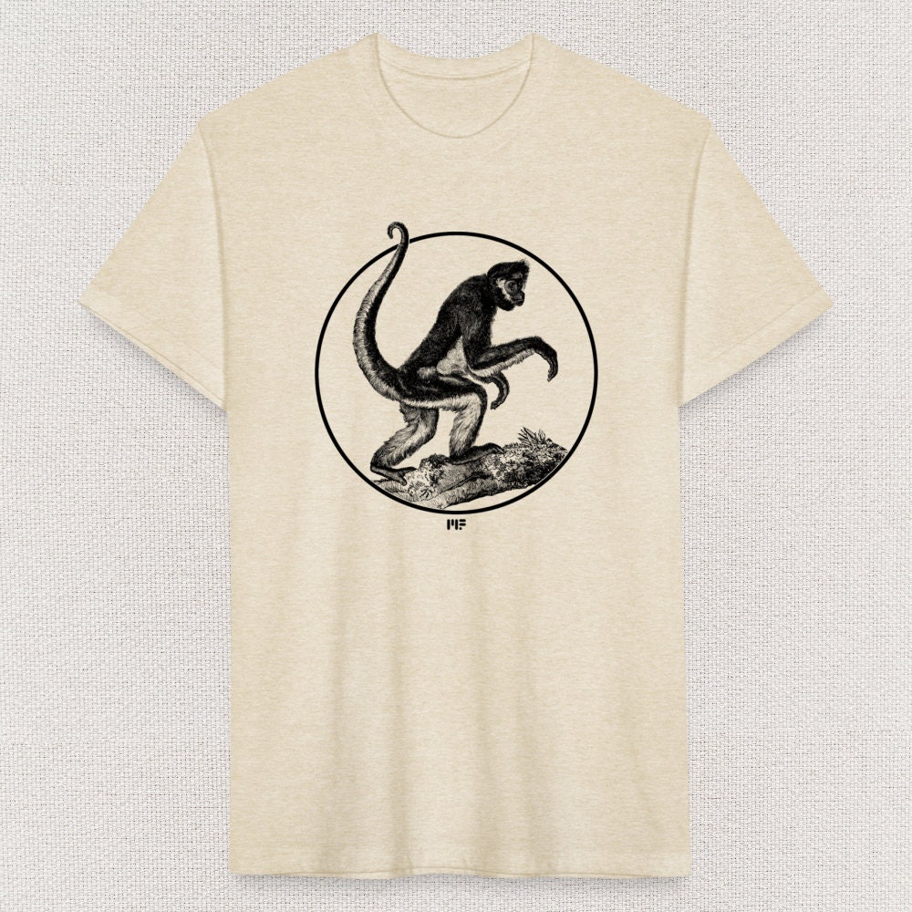 Spider Monkey Shirt, Spider Monkey T-shirt, White, Black, Grey, Coffee ...