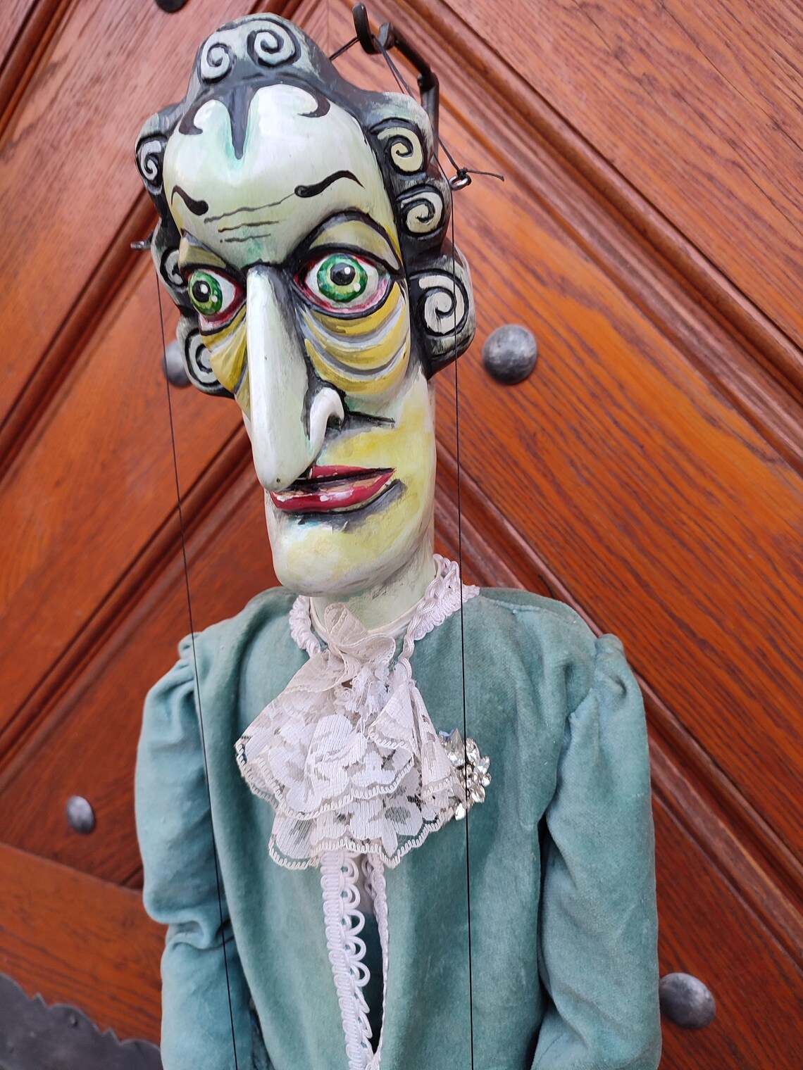 Hand Carved Czech Marionette Puppet, Traditional Art Doll (70cm) - Etsy