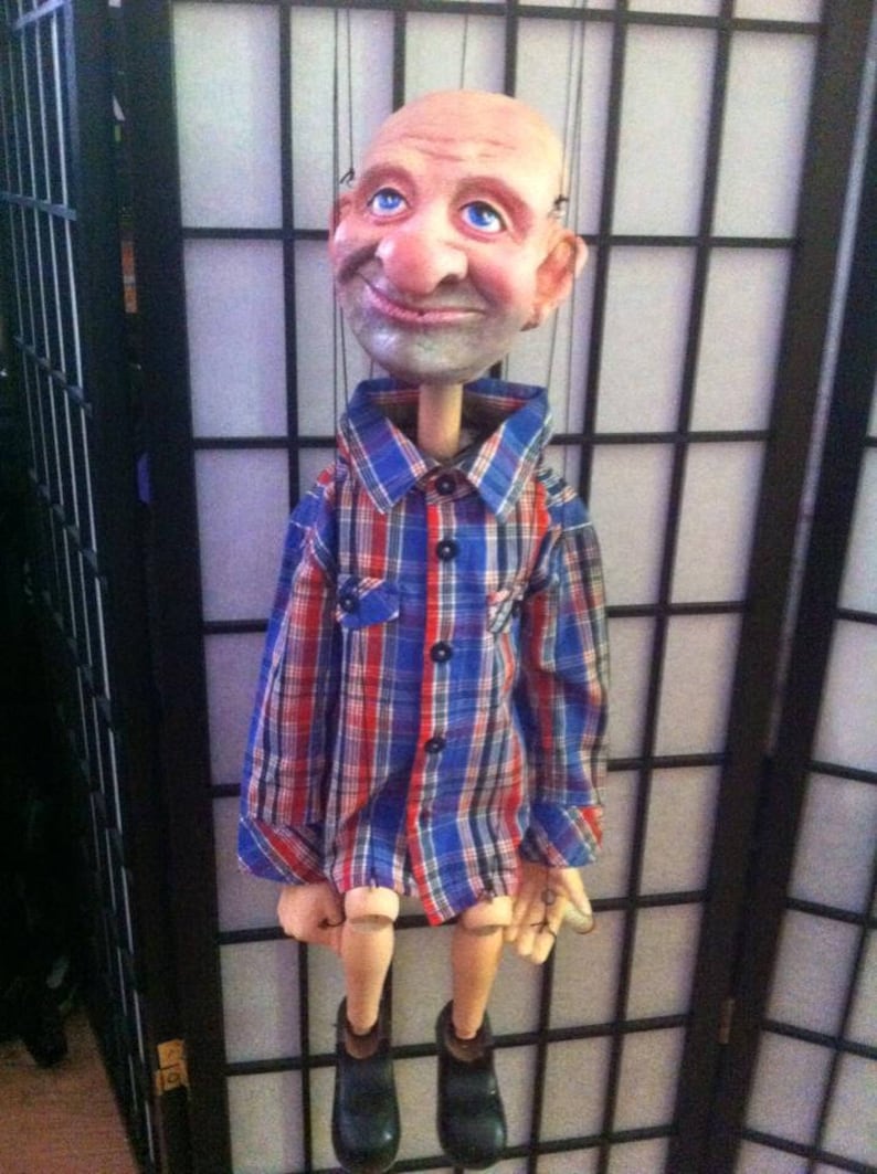 Marionette String Smoking Street Puppet Professional Art Doll | Etsy