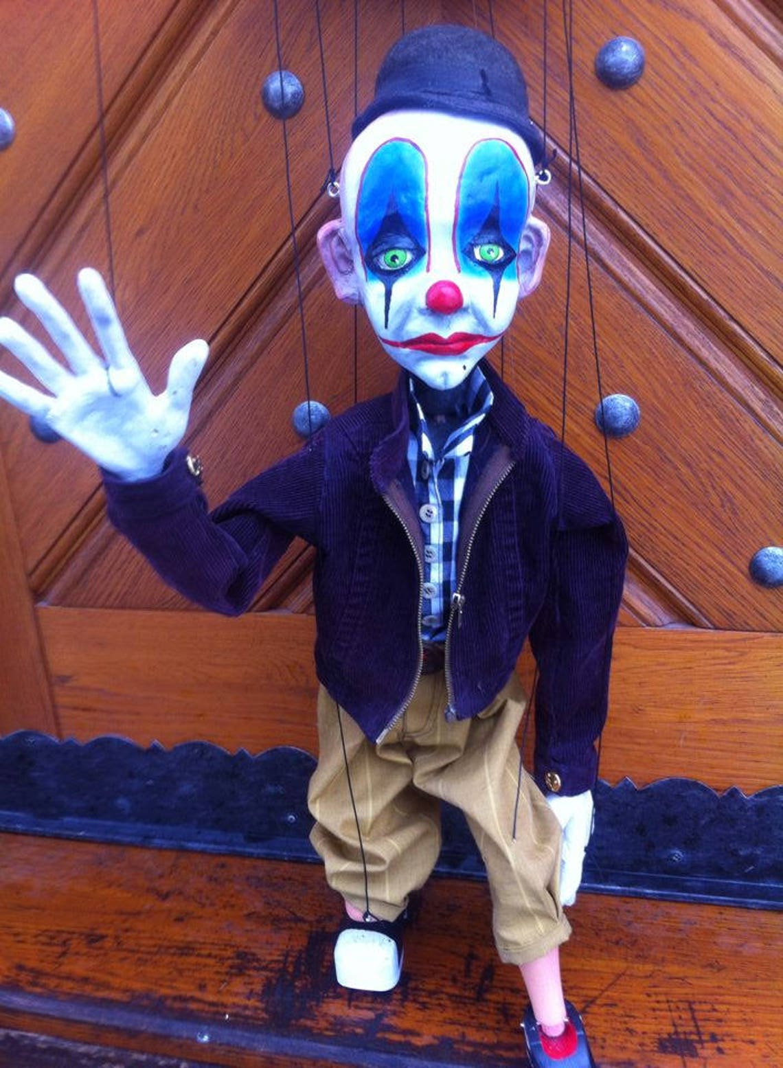 Marionette Sad Clown Professional Puppet Art Doll Old - Etsy UK
