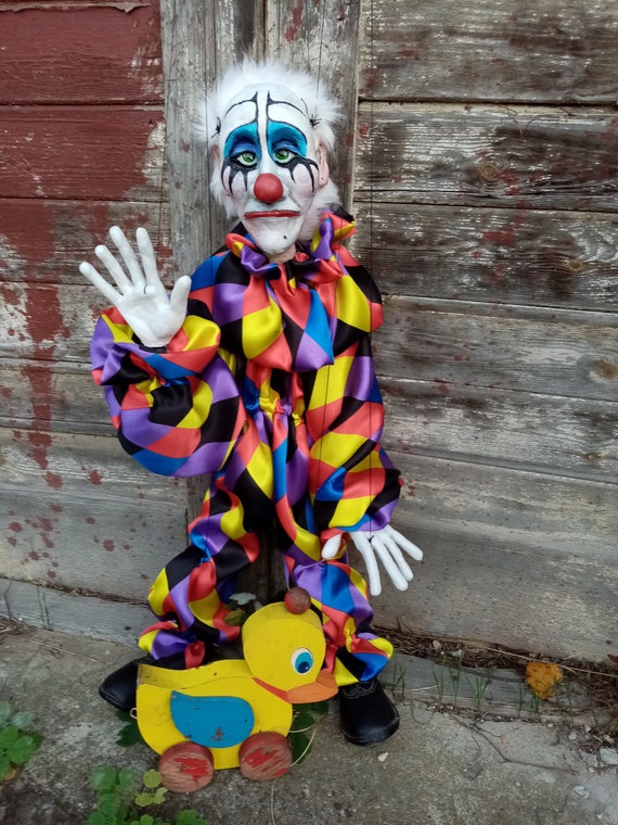 Marionette Big Clown Puppet Artist Street Televariete String - Etsy
