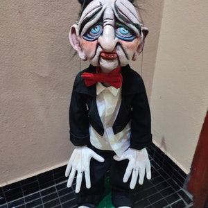 Marionette String - Evil Clown Professional Puppet Art Doll Old Fashion ...