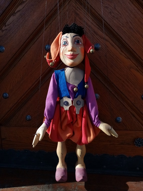 Wooden Marionette Puppet Girl