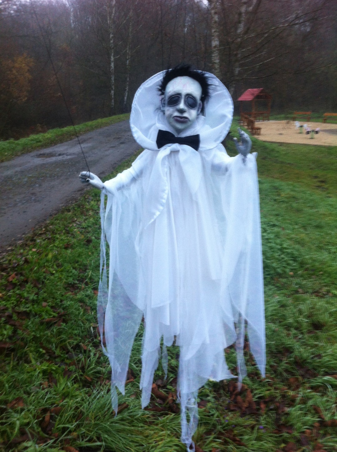 Handmade Ghost Marionette – Professional Art Doll, Czech Artist - Etsy