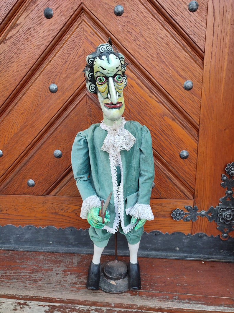 Hand Carved Czech Marionette Puppet, Traditional Art Doll (70cm) - Etsy