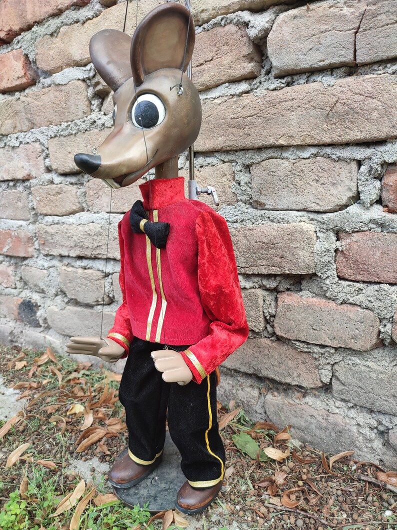Dancing Mouse Wood Marionette Puppet Professional-professional - Etsy