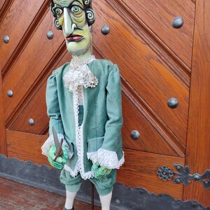 Original Old Wood Czech Hand Carved Puppet 70cm Unique Traditional ...