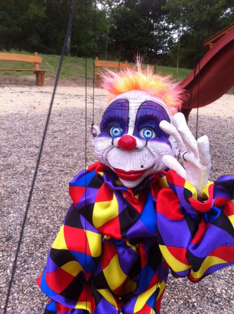 Marionette big Clown 2 EDA puppet artist street televariete | Etsy