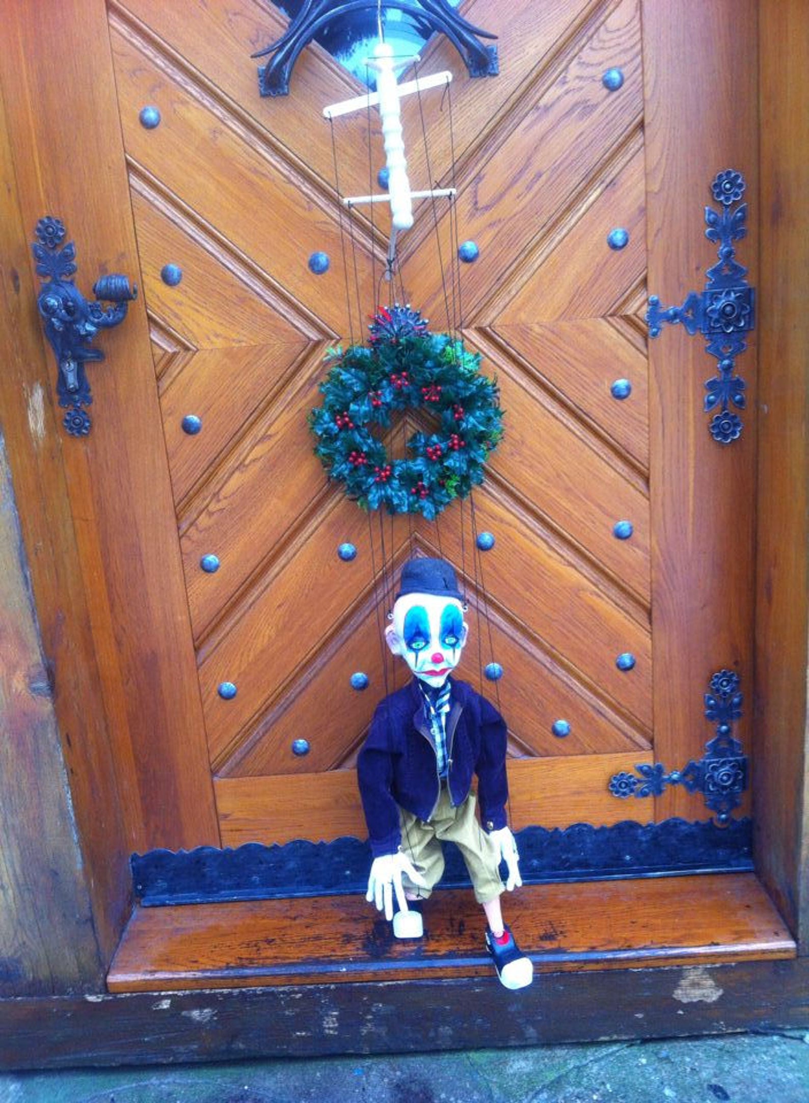 Marionette Sad Clown Professional Puppet Art Doll Old - Etsy