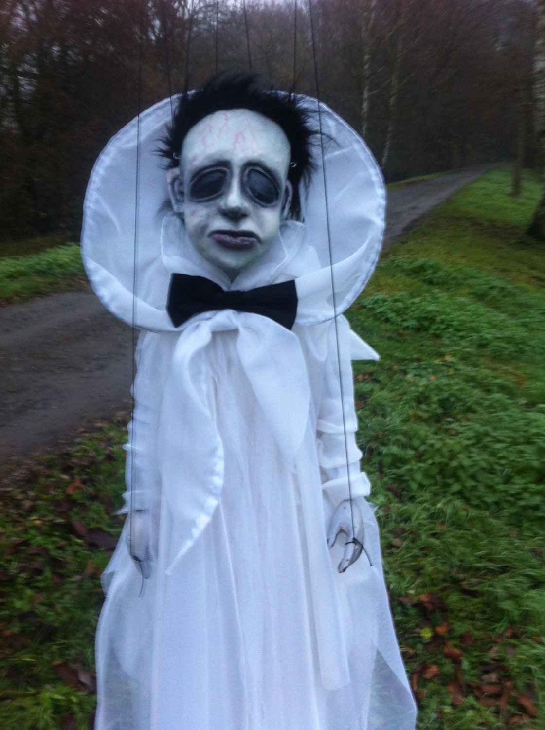 Handmade Ghost Marionette – Professional Art Doll, Czech Artist - Etsy