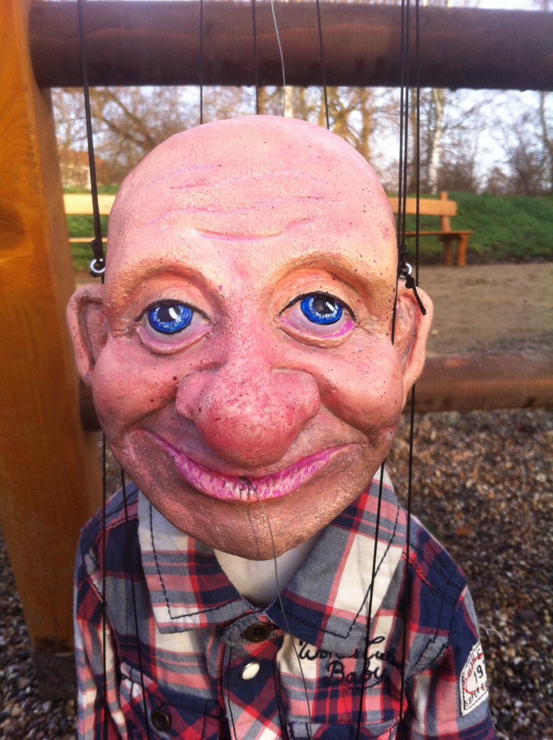 Marionette String Smoking Street Puppet Professional Art Doll Old ...