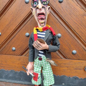 Czech Marionette Puppet Wood THEATRE STRING Art Doll Old Fashion ...