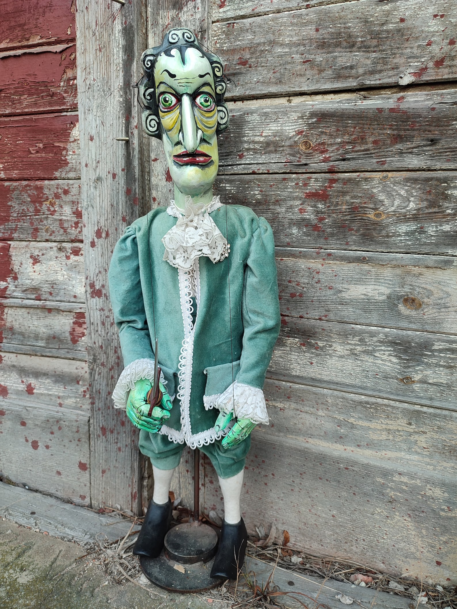 Hand Carved Czech Marionette Puppet, Traditional Art Doll (70cm) - Etsy