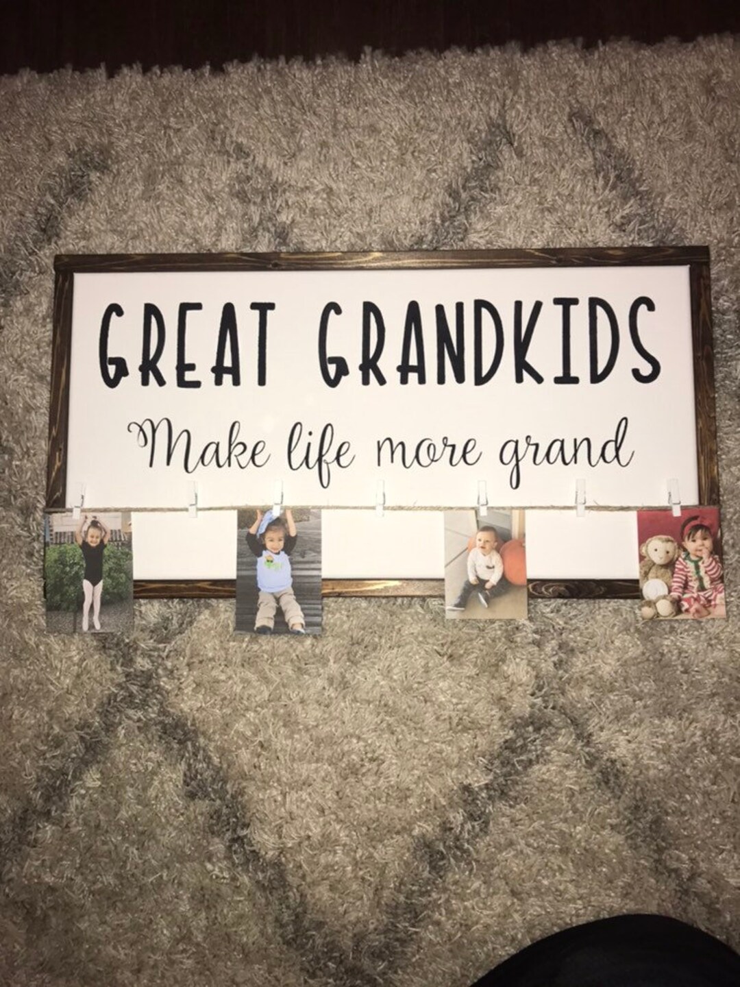 Great/grandkids Picture Sign - Etsy