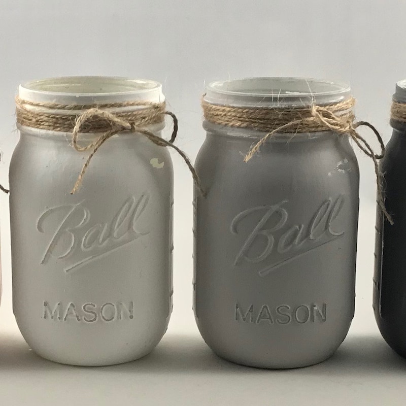 Distressed Mason Jar - Etsy