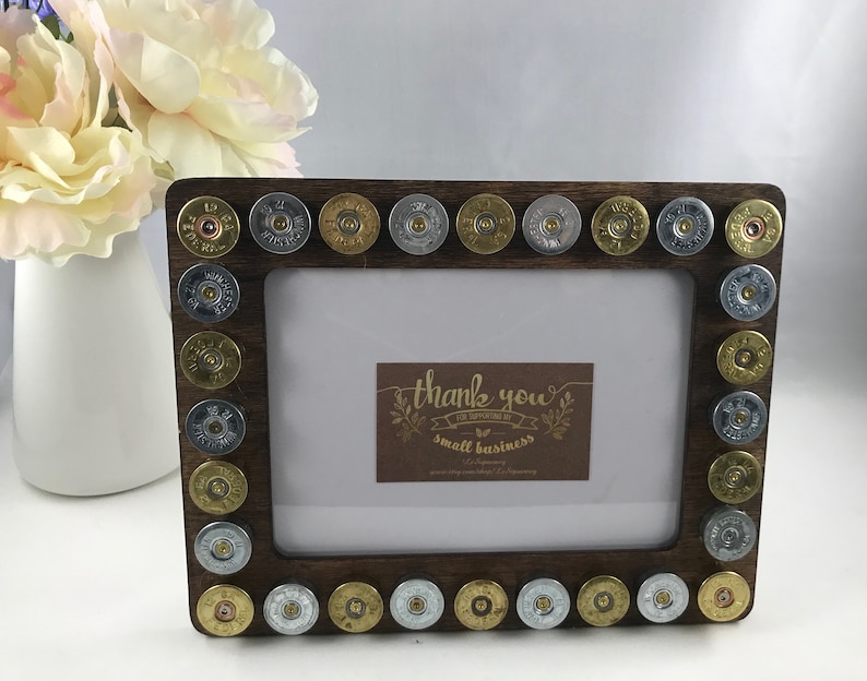 Bullet Picture Frame, Shotgun Shells Art, Unique Hunting Items, Rustic ...