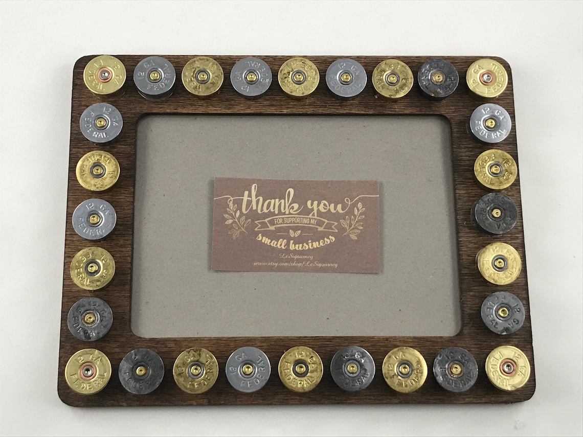 Bullet picture frame shotgun shells art unique hunting | Etsy