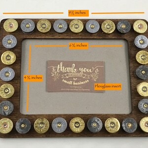 Shotgun Bullet Photo Frame, Silver Shotgun Shells Art, Unique Hunting ...