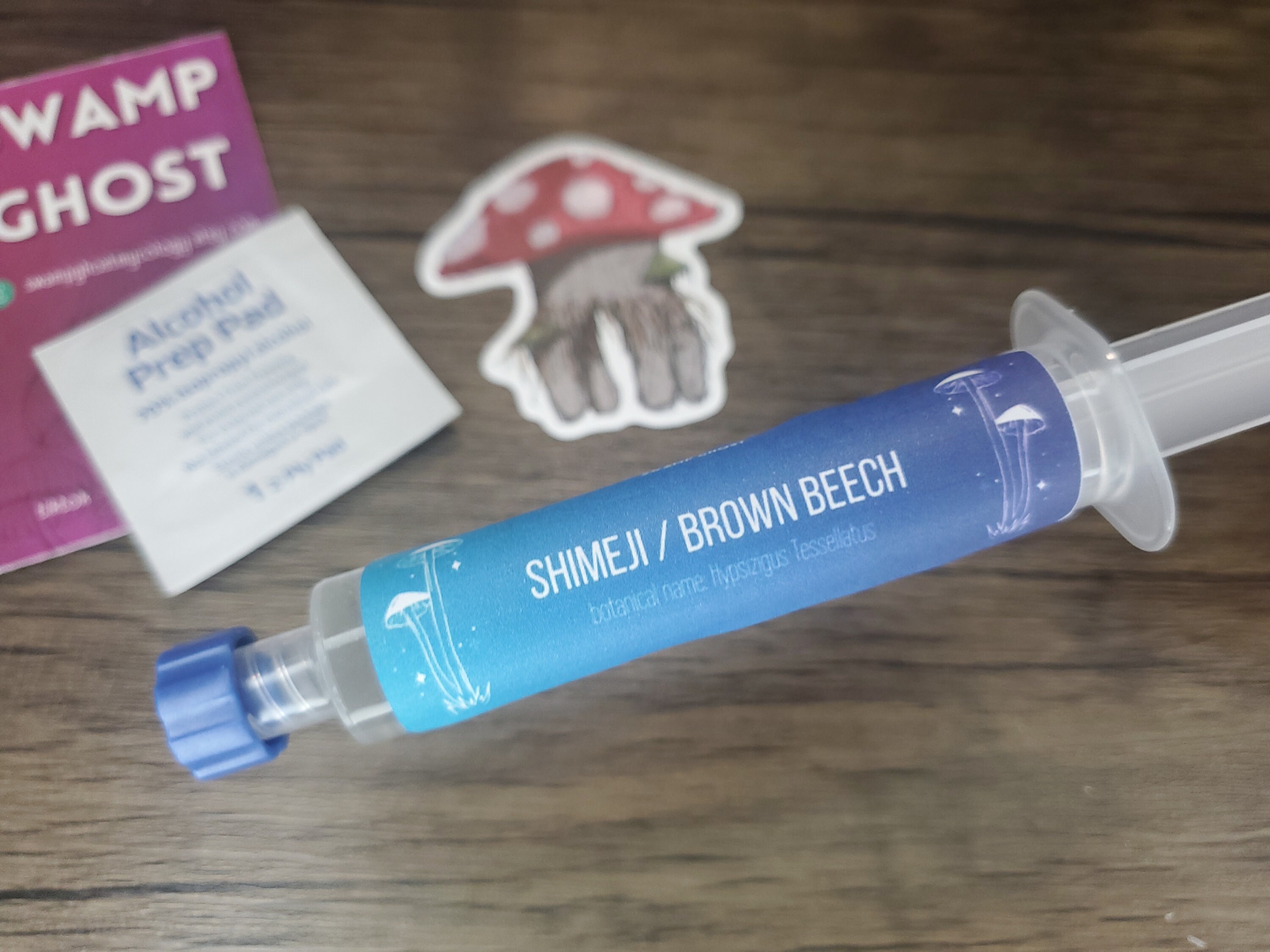 Shimeji AKA Brown Beech Mycelium Syringe hypsizigus Tessellatus 10cc ...