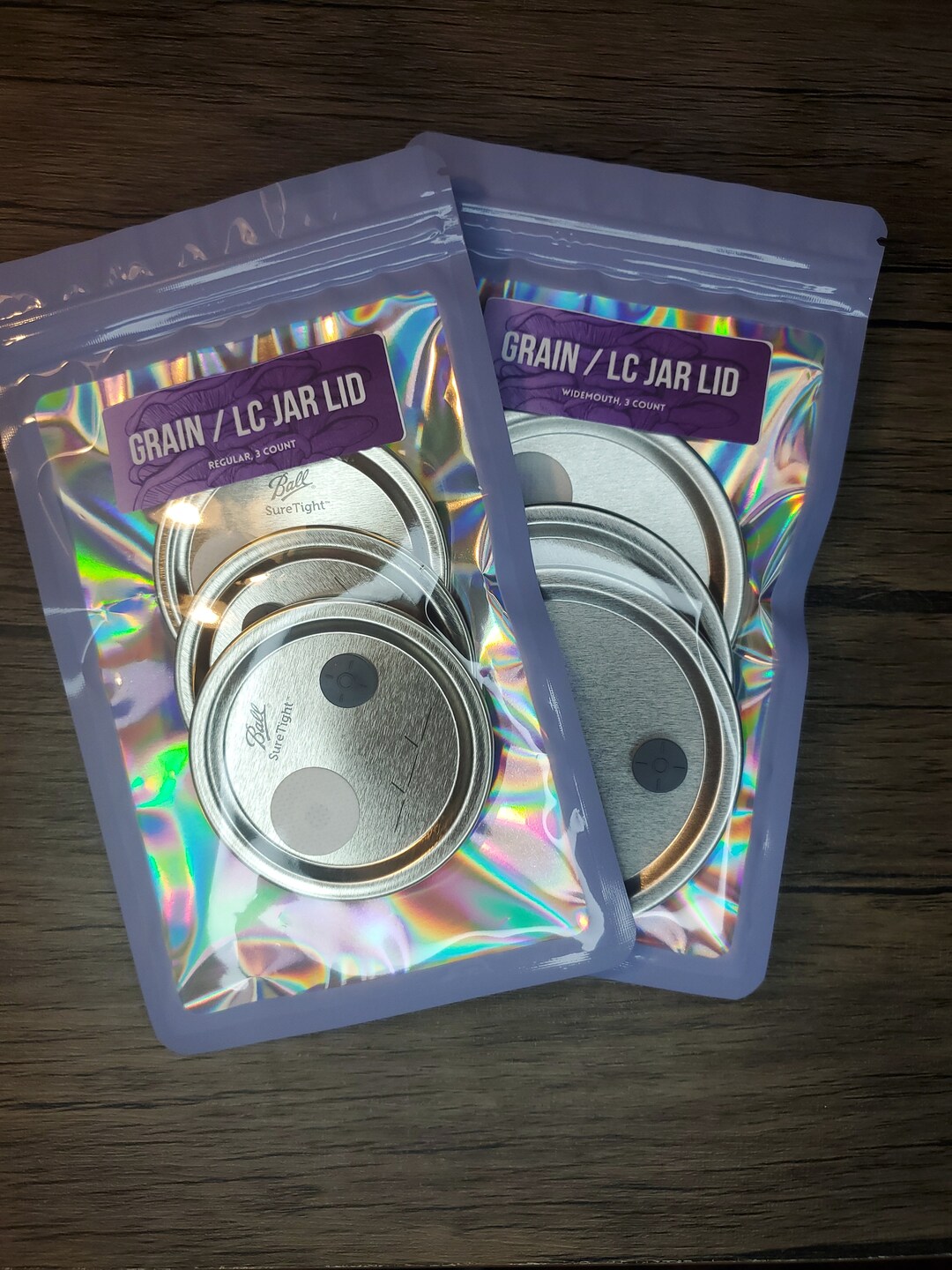Grain Jar/liquid Culture Jar Lids 2 Sizes W/ Self-healing Injection ...