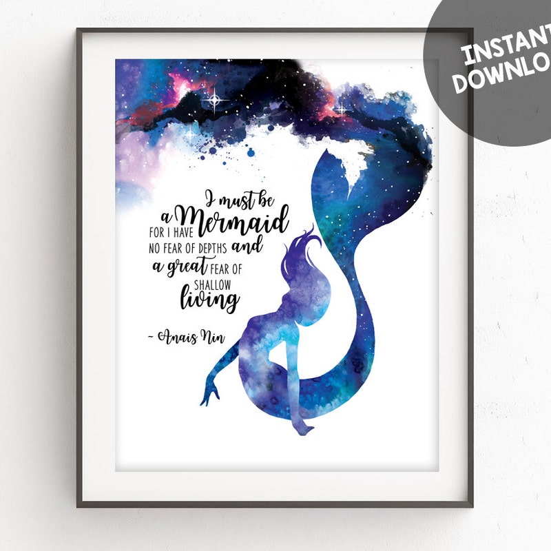 Mermaid Quote - Etsy