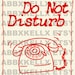 Retro Wall Art, Do Not Disturb Doodle Print, Crayon Sketch Print ...