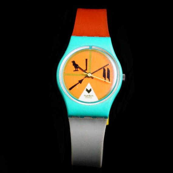 Rare 1986 Vintage Swatch "Horus" LL101 Watch As Is Ne… - Gem