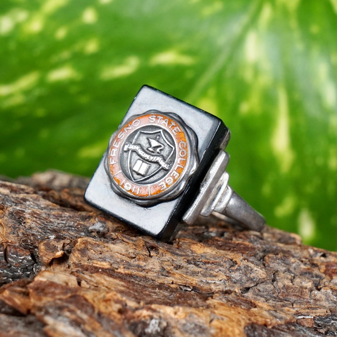 Absolutely Stunning Antique 1911 UNCAS Sterling Silver Class Ring ...