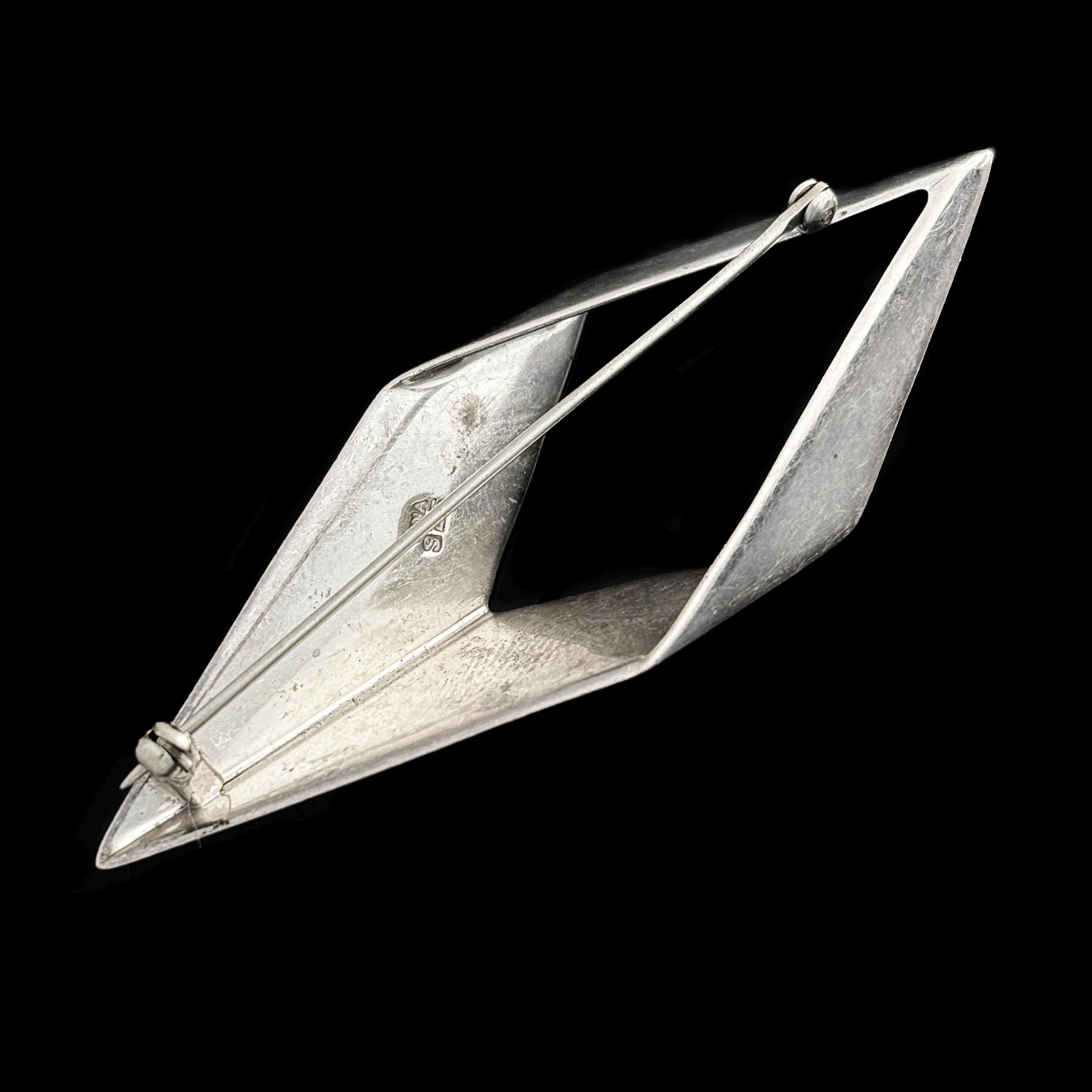 Absolutely Stunning Vintage Modernist Zina Designer Signed Sterling ...