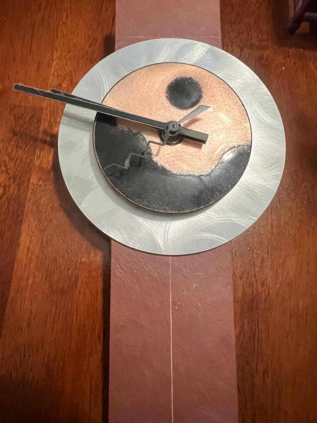 Maris Taylor Designs Modern Stone & Metal Wall Clock - Etsy