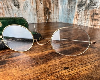 Gold Wire Rim Glasses - Etsy