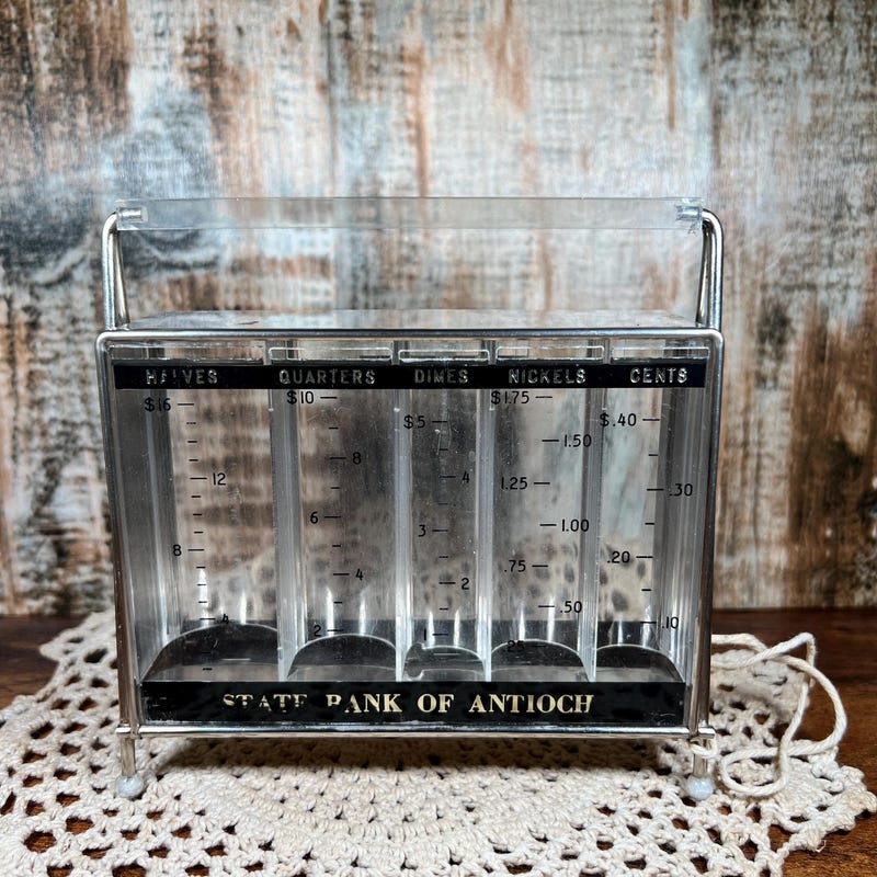 Vintage Coin Bank - Etsy