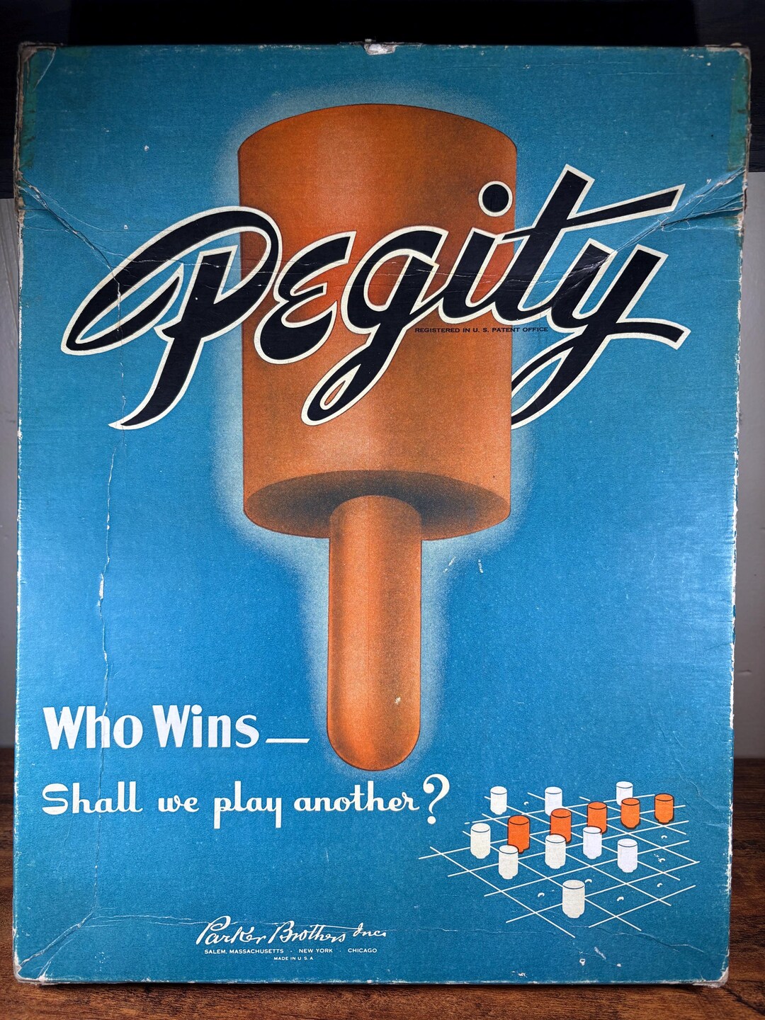 Vintage Pegity Board Game by Parker Brothers - Etsy