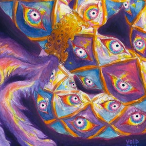 Ophanim Print | Biblically Accurate Angel Throne | Terrifying | Be Not ...