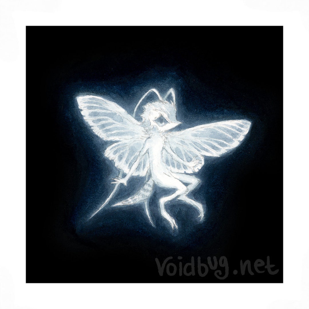 White Pixie | Glowing Fairy Ethereal Fantasy Print | Dreamy Nostalgic ...