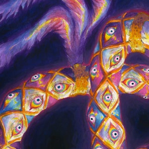 Ophanim Print | Biblically Accurate Angel Throne | Terrifying | Be Not ...