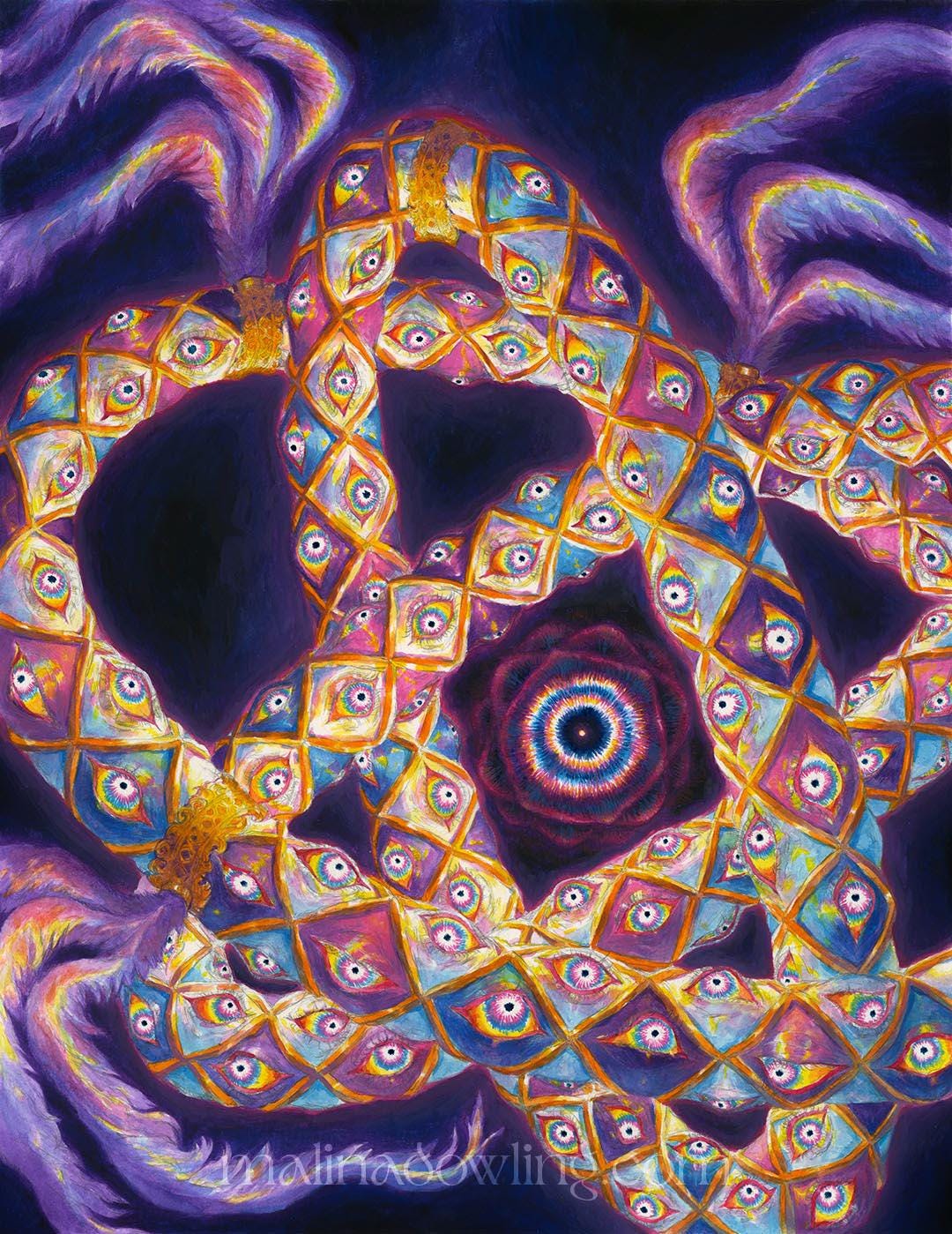 Ophanim Art Print: Psychedelic Biblically Accurate Angel (11x14) - Etsy