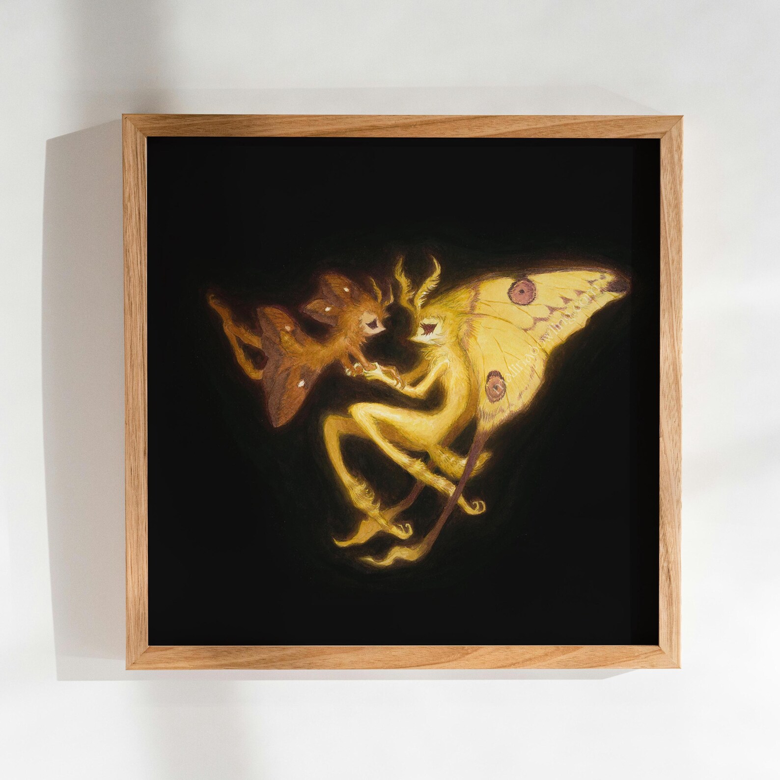 The Dancers | Moth Insect Bug Sprites | Fantasy Nature Art | Nostalgic ...