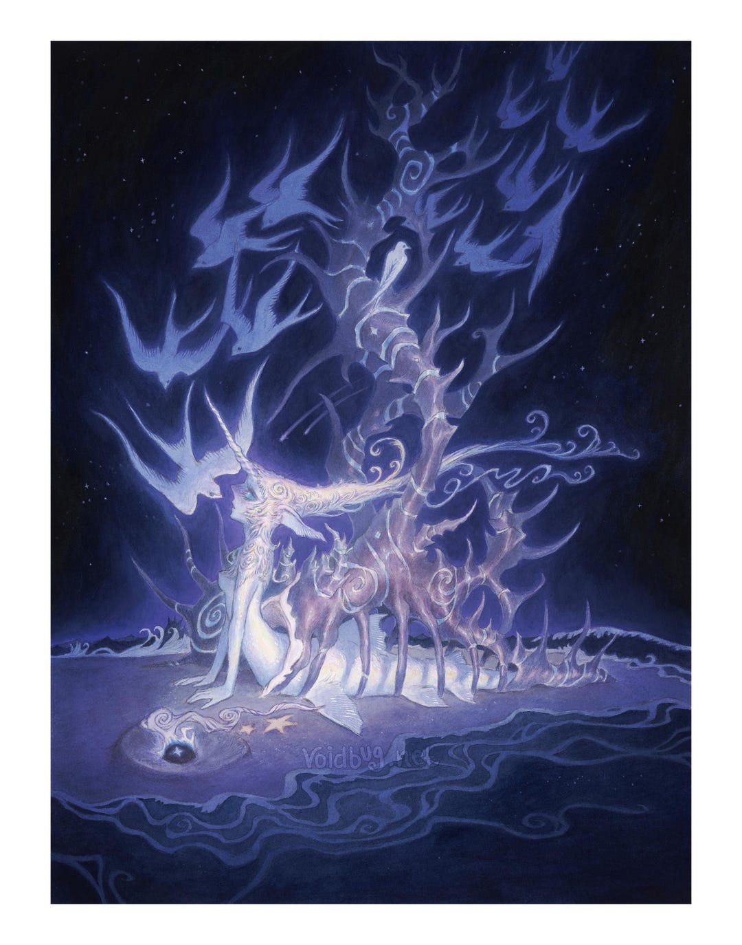 The Mermaid's Remembrance | 11x14 Art Print | - Etsy