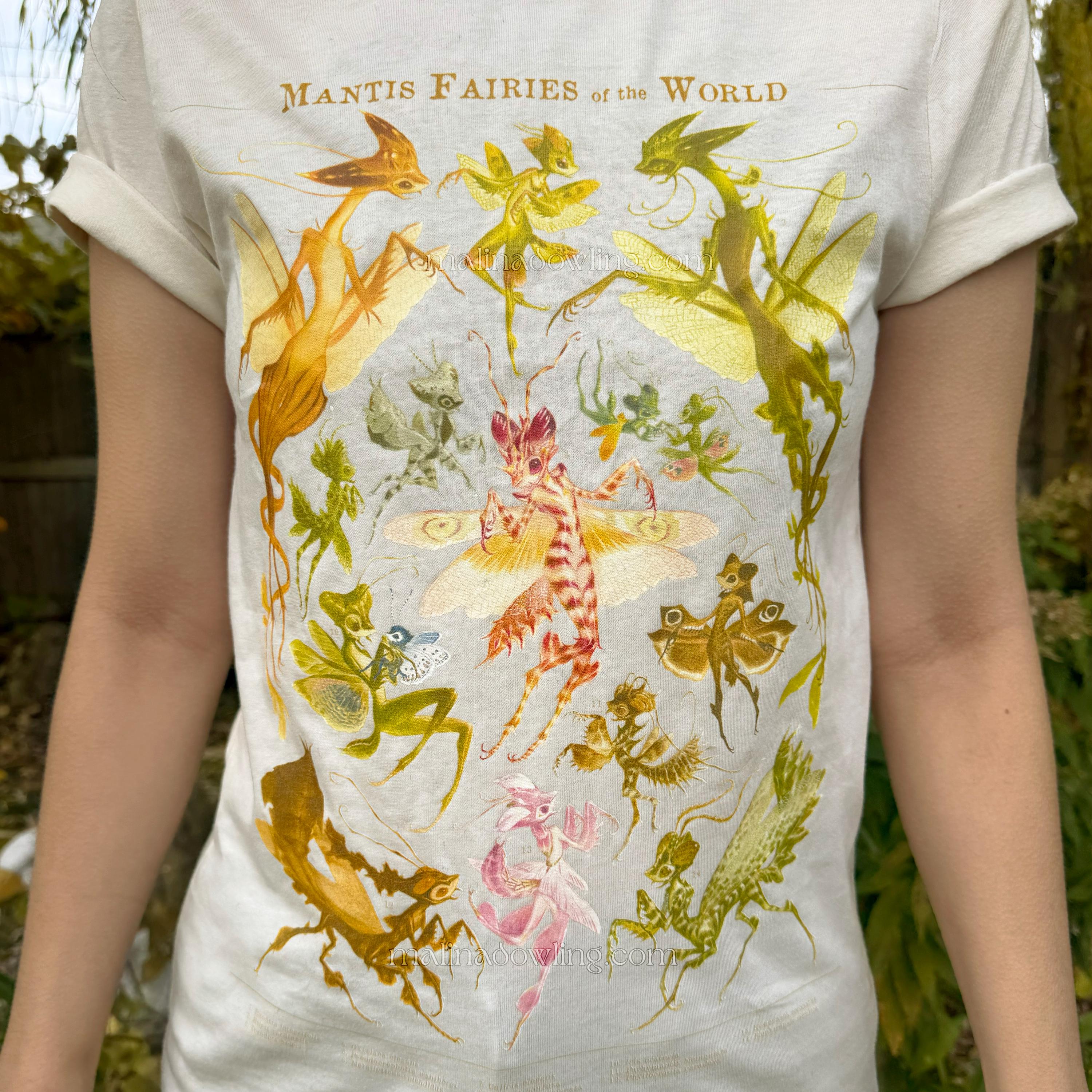 Mantis Fairies of the World Shirt - Entomological Fantasy Top - Etsy