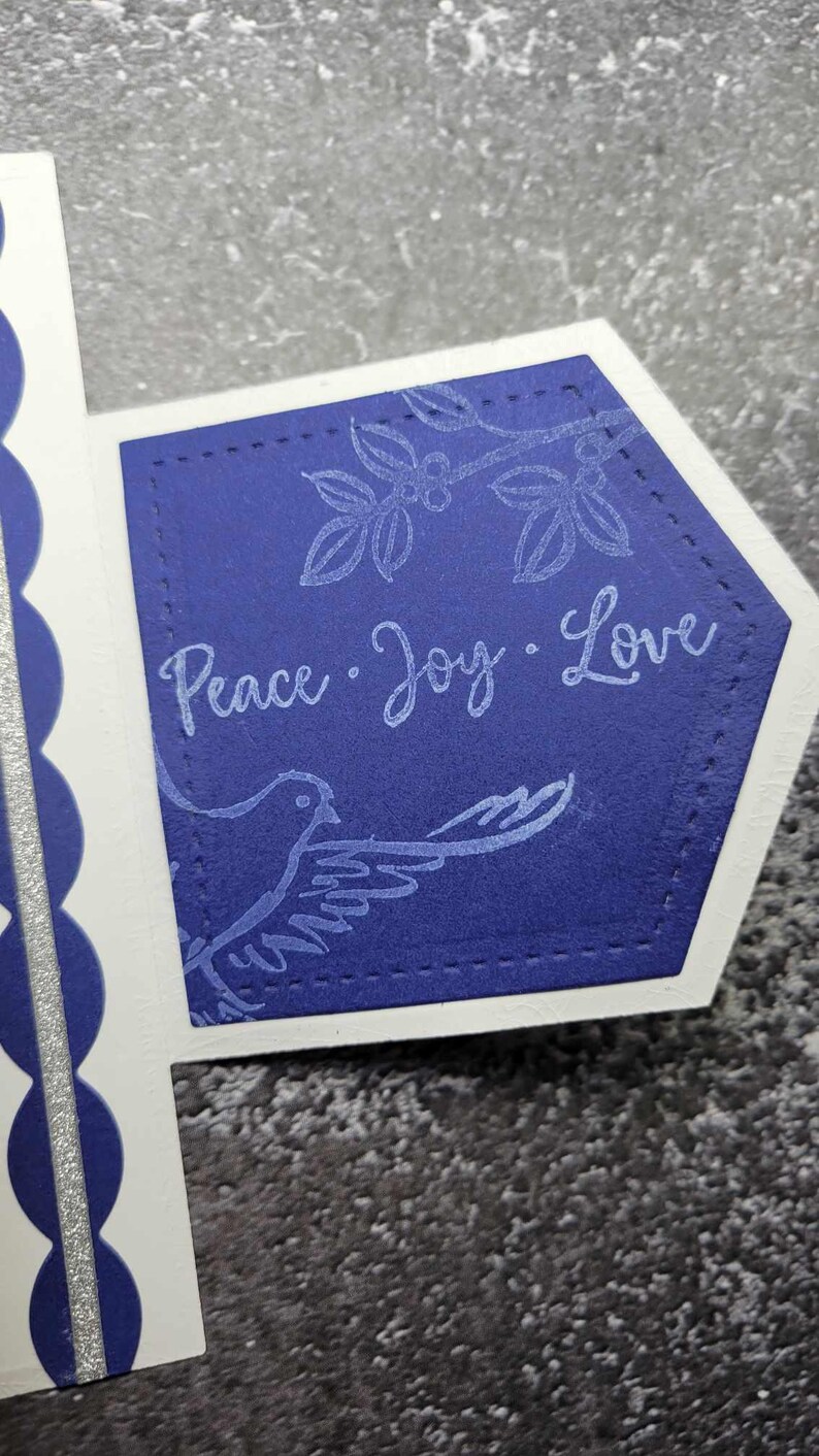 Stampin up Card Kit Christmas Dove Peace on Earth Religious Elegant ...