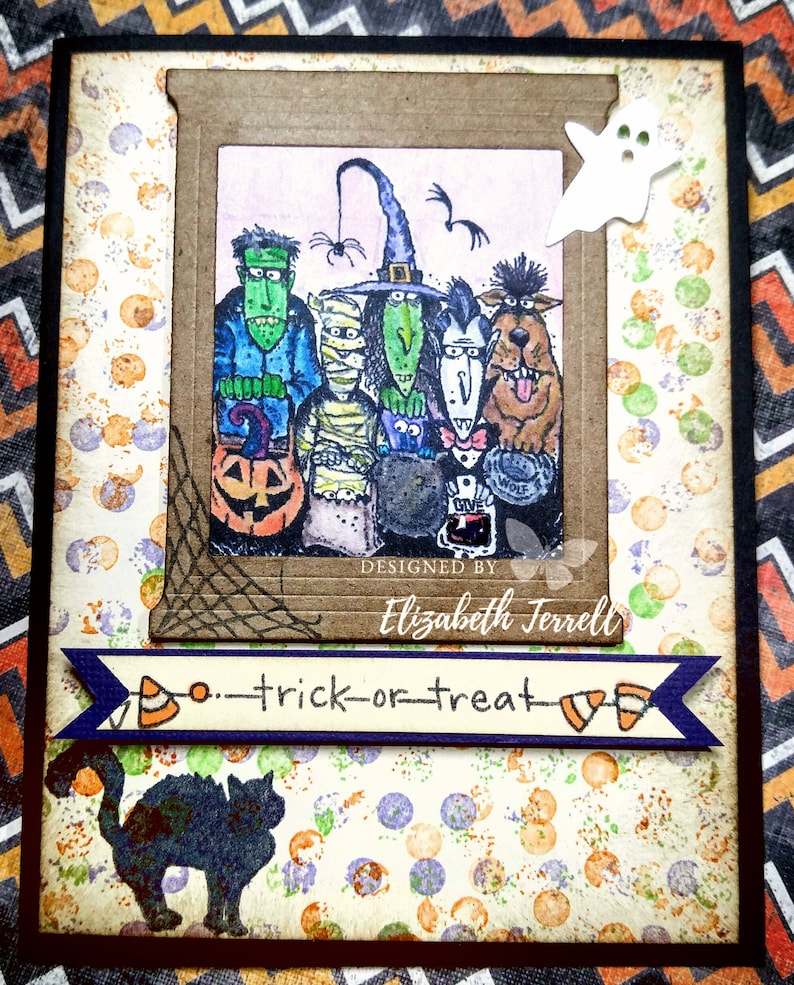 HALLOWEEN 4 Stampin up Card Kit Tableau of Terror Witch Mummy Dracula ...